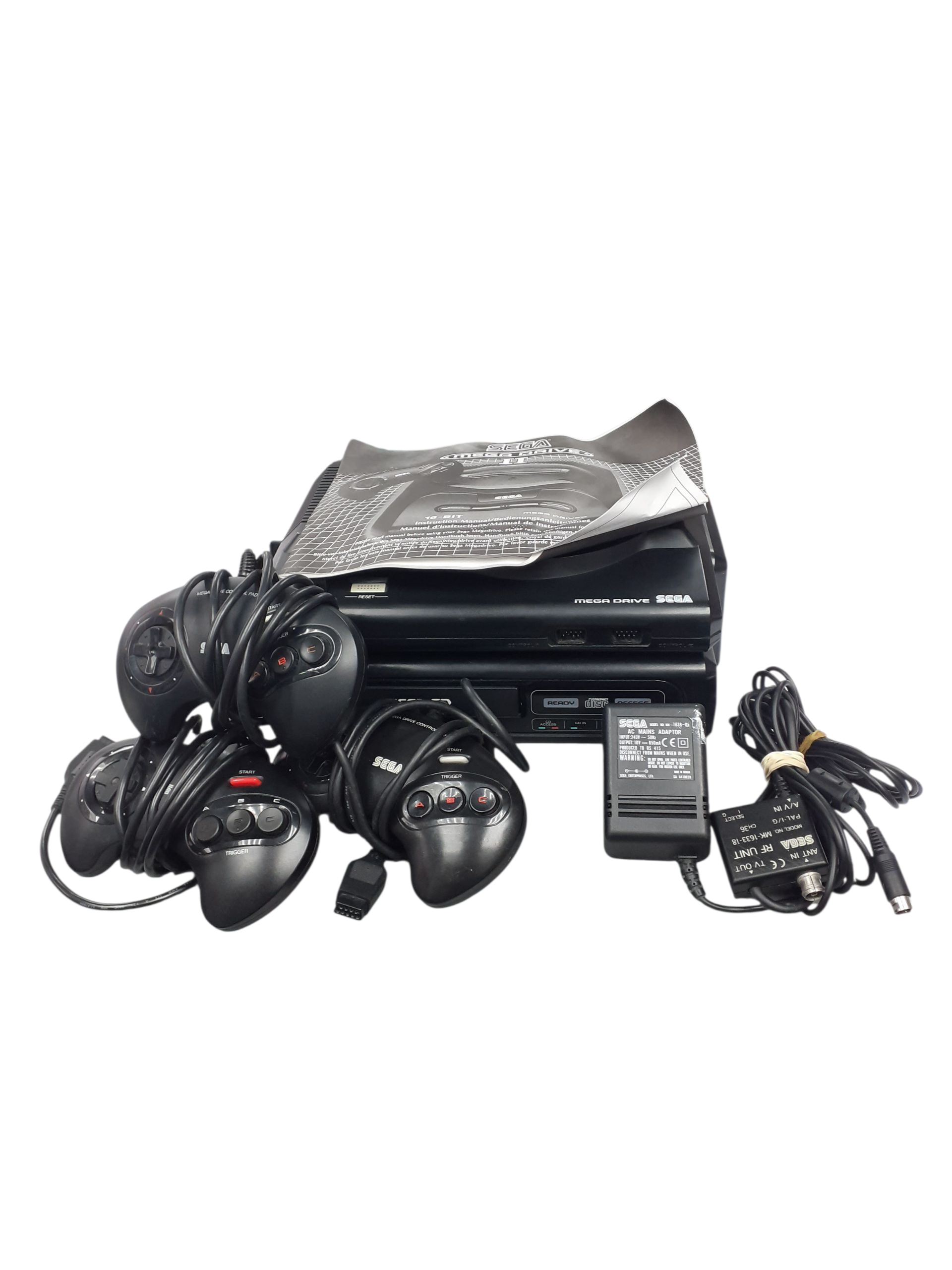 Pre-owned Sega Mega CD Console PAL Official Power Supply VGC Tested ...
